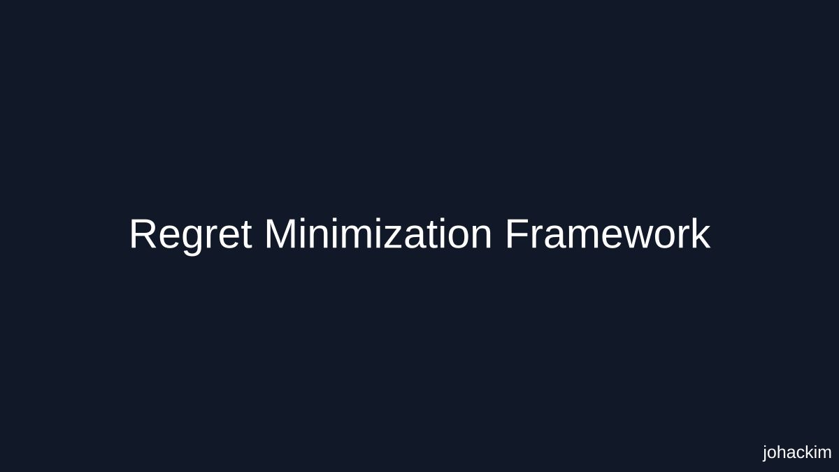 Regret Minimization Framework Johackim Hacker Indépendant